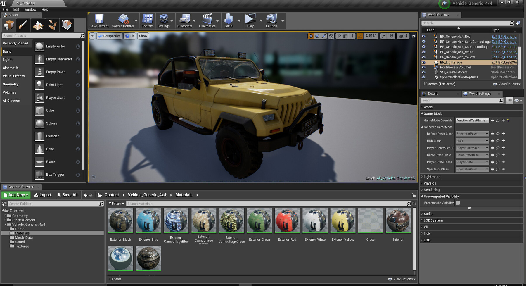 ArtStation - UE4 Rigged Vehicle Setup Driveable Animated SUV car | Game ...