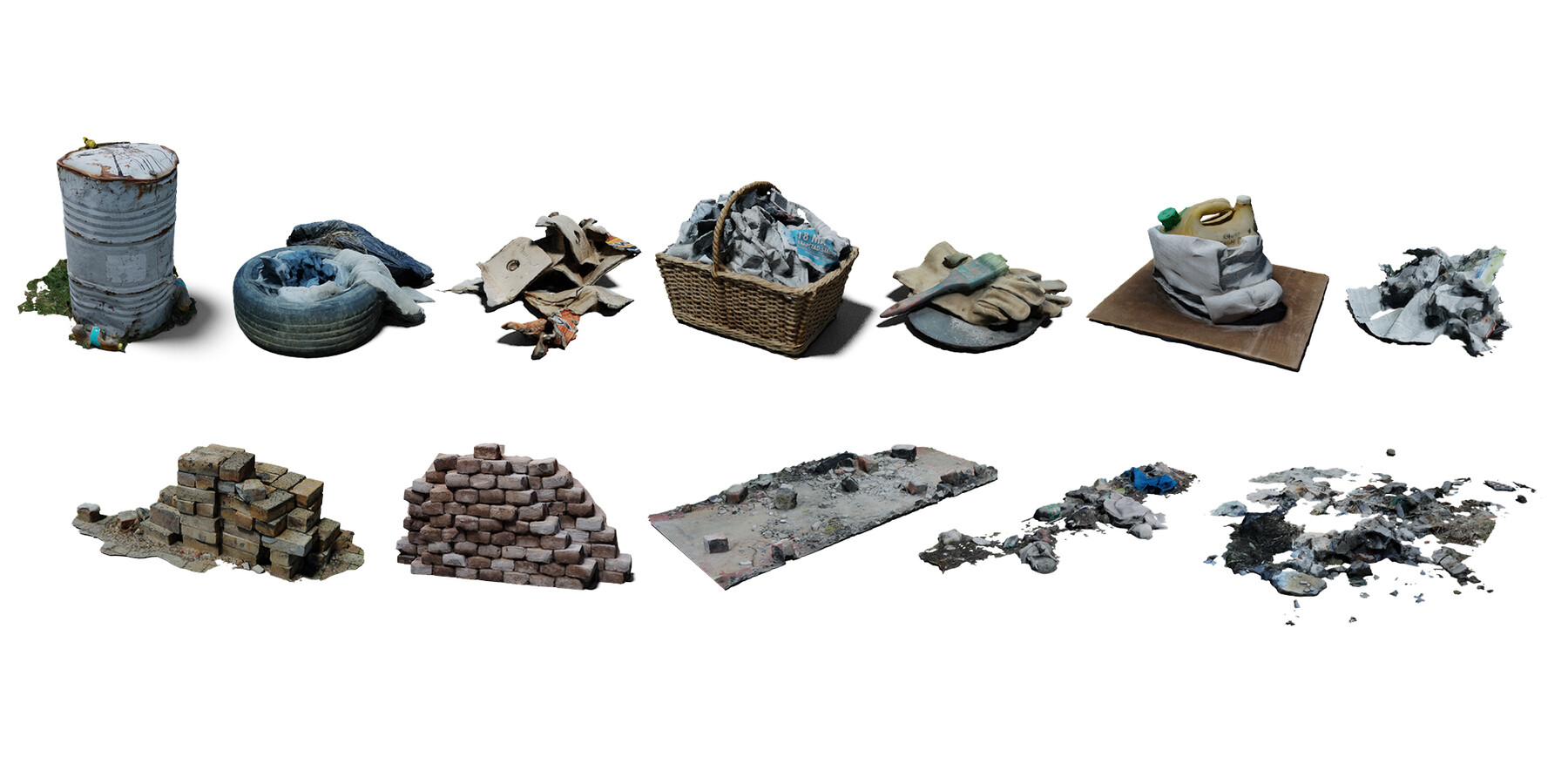 ArtStation - Digital Set Dressing - Detail 3d Kitbash For Life Like ...