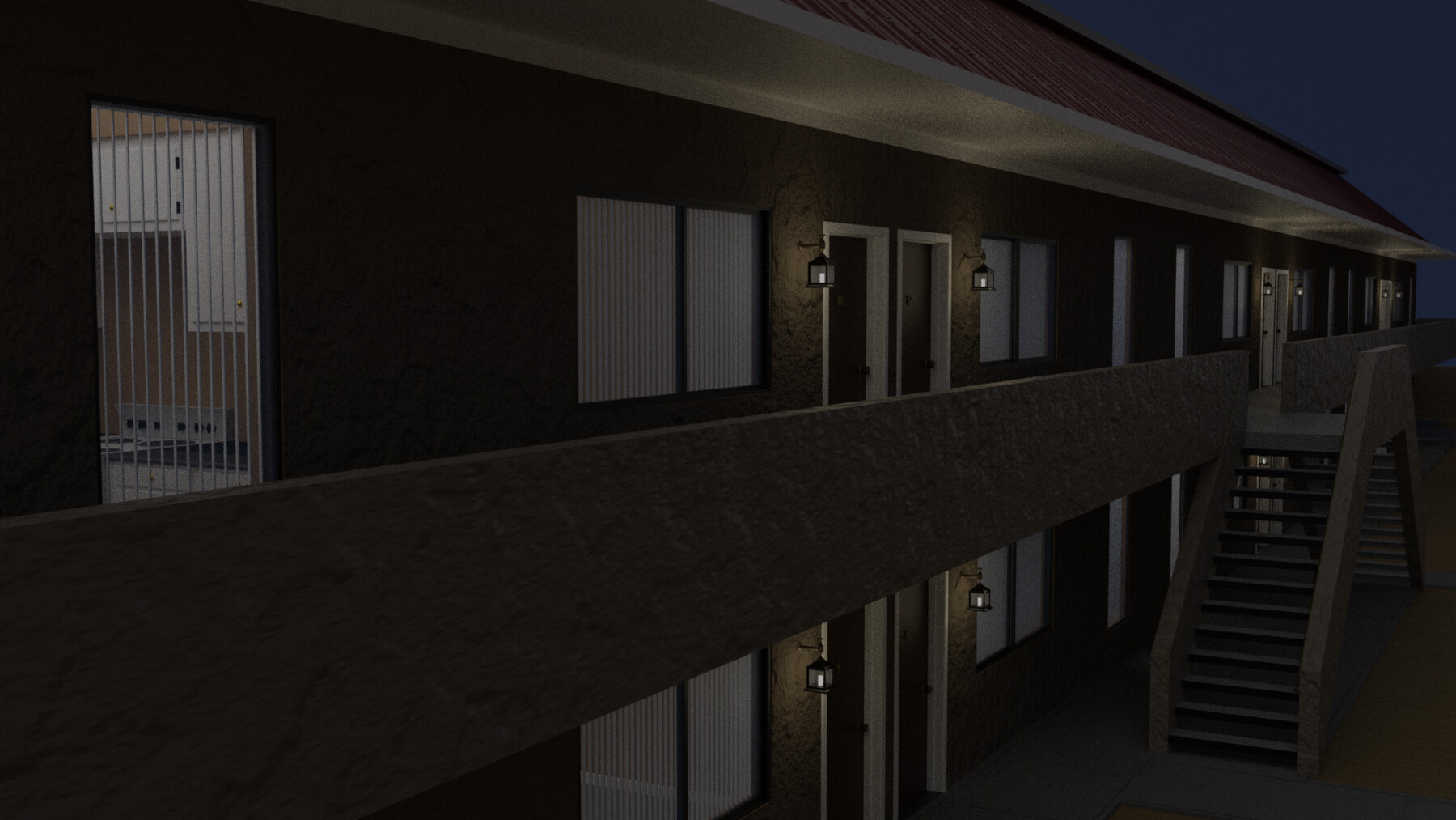 ArtStation - Apartment Complex with 32 Complete Units | Game Assets