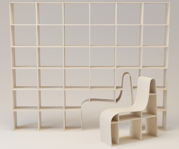 ArtStation - Bookcase 06 | Resources