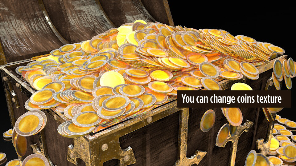 ArtStation - Animated Treasure Chest 3d Model 3D model | Game Assets