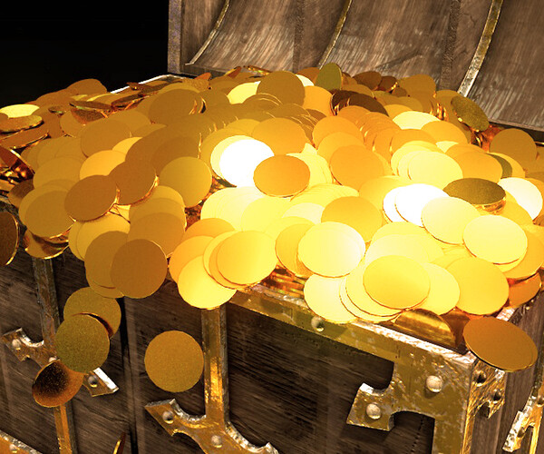 ArtStation - Animated Treasure Chest 3d Model 3D model | Game Assets