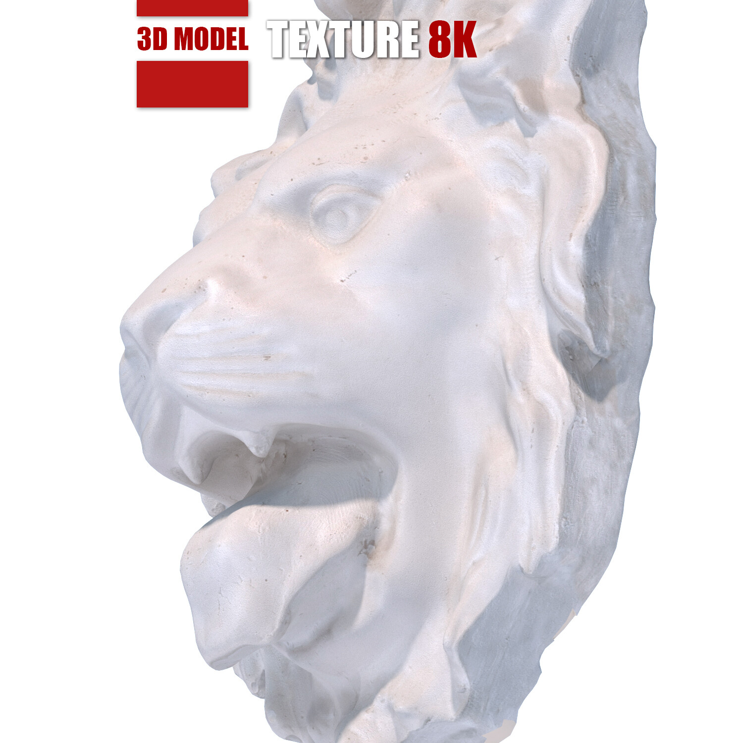 ArtStation - Plaster head of a lion 127 | Resources
