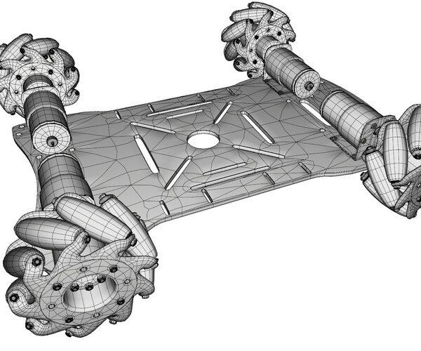 ArtStation - 3D Mecanum robot platform | Resources