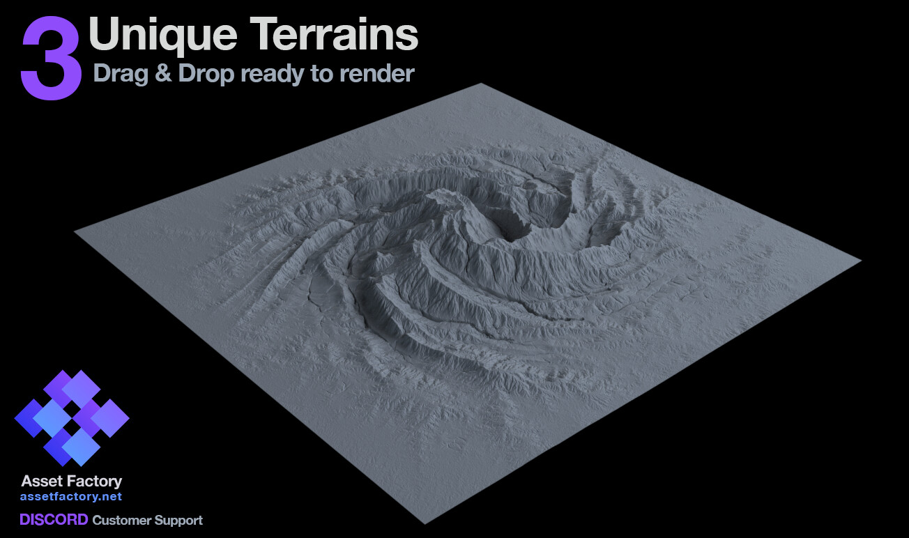 ArtStation - 3 Unique Terrains | Game Assets