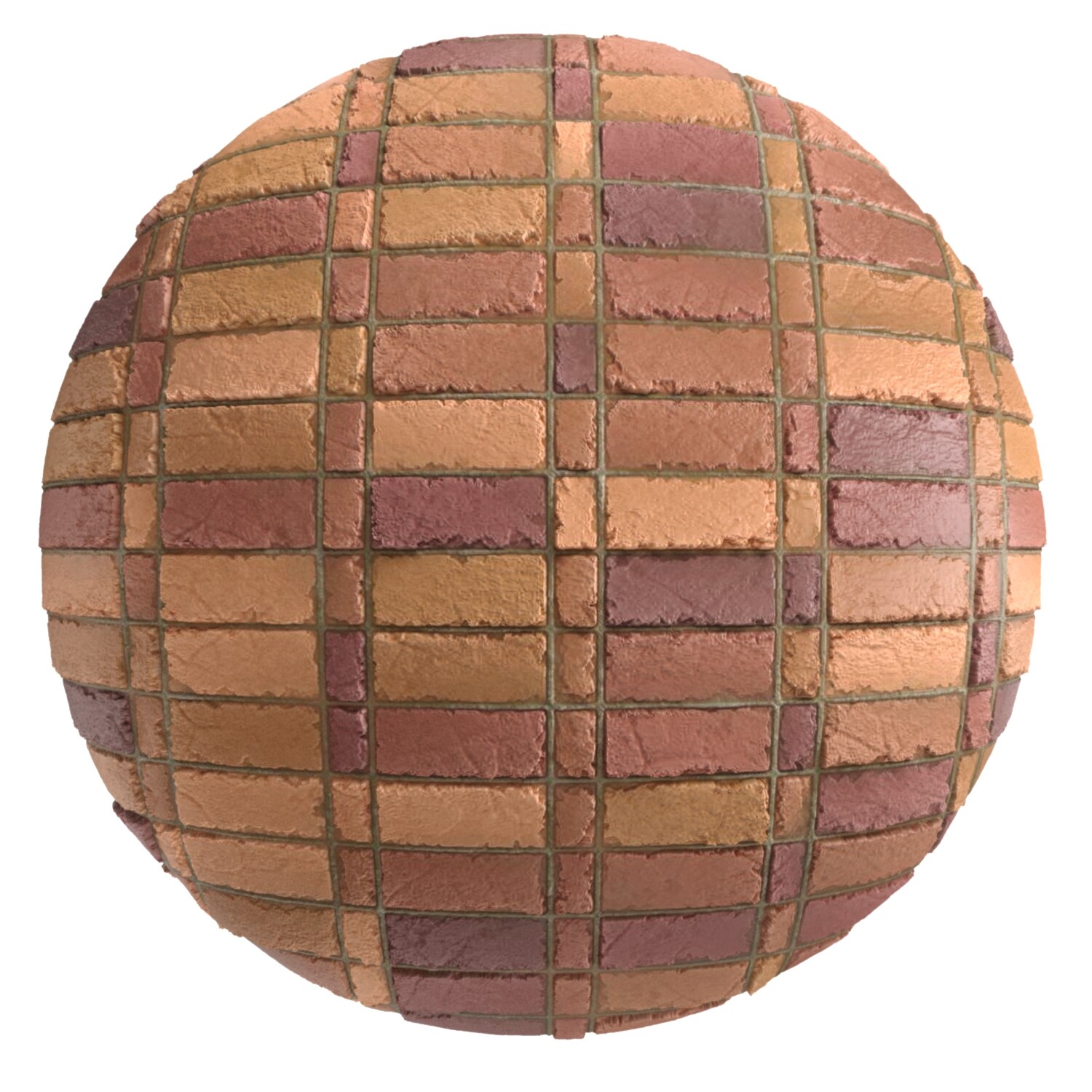 ArtStation - Materials 9- Brick Tiles Pbr In 4 Patterns | Resources