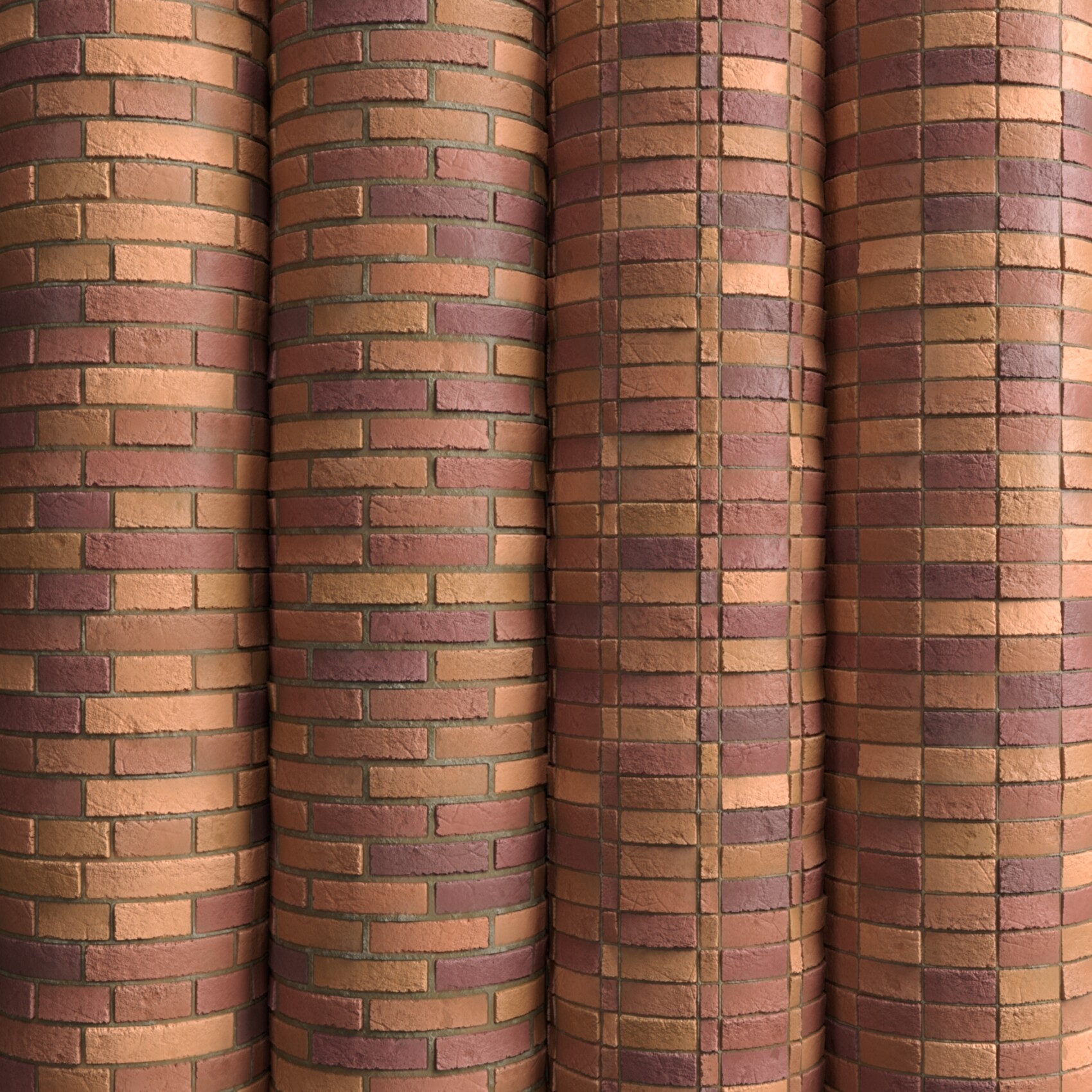 ArtStation - Materials 9- Brick Tiles Pbr In 4 Patterns | Resources