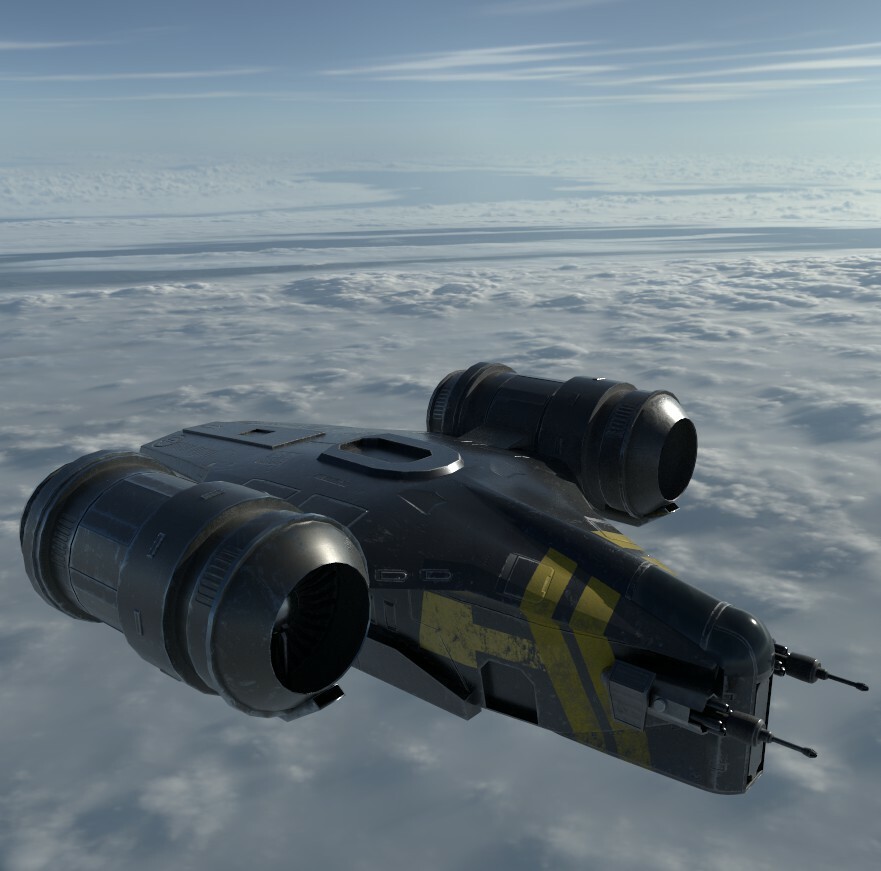 ArtStation - Razor crest game asset- Mandalorian spaceship | Resources