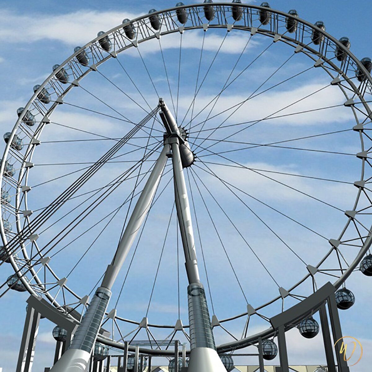 ArtStation - London Eye ferris wheel | Resources