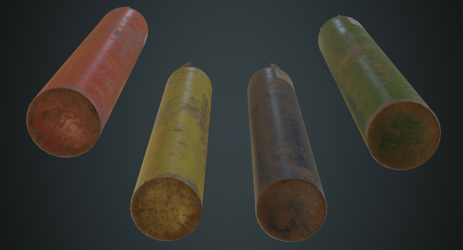 ArtStation - Gas Cylinder 2C | Game Assets