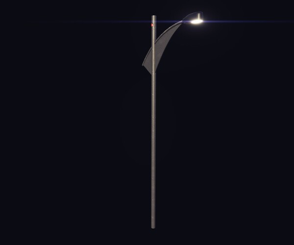 ArtStation - Futuristic Street Light Pack - Real Time/3D Assets/4k ...