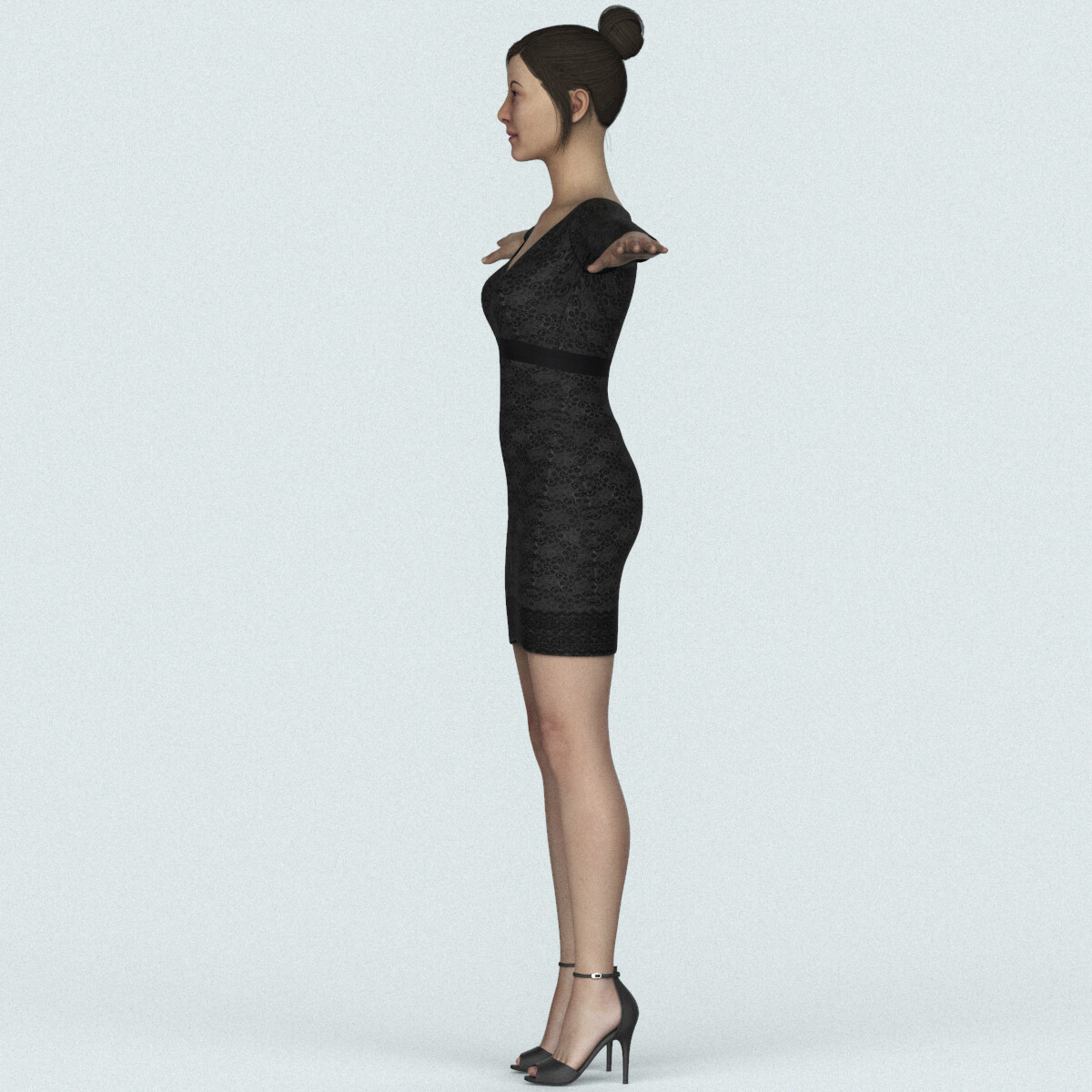 ArtStation - Realistic Beautiful Asian Girl Character 3D Model | Resources