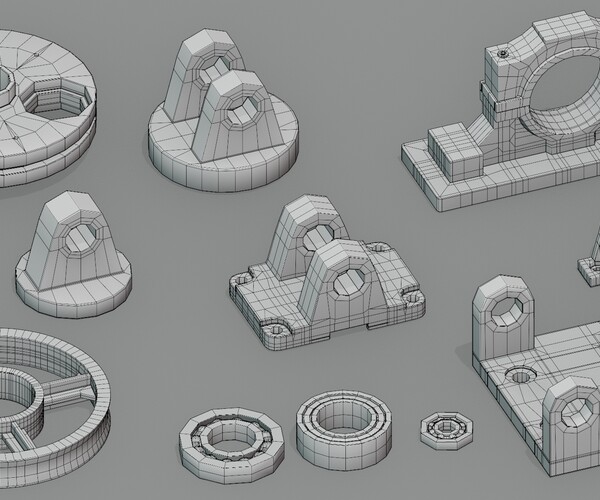 ArtStation - Hard Surface Industrial Kitbash Volume 1 | Resources