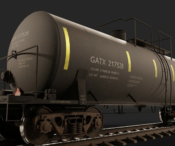 ArtStation - Railway Tank Car | Game Assets