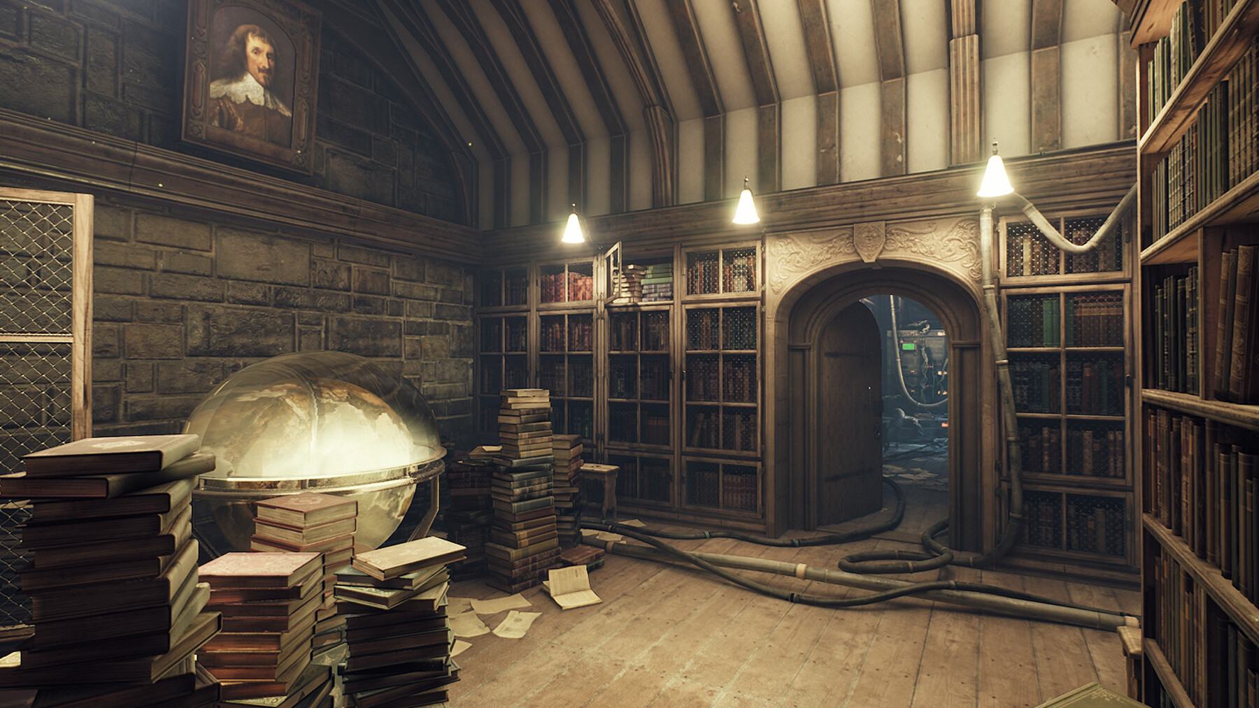 ArtStation - The "Bookworm Experiment" _ Library Scene [UE] | Game Assets