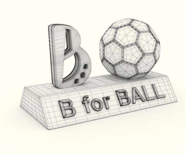 ArtStation - B for Ball Model | Resources