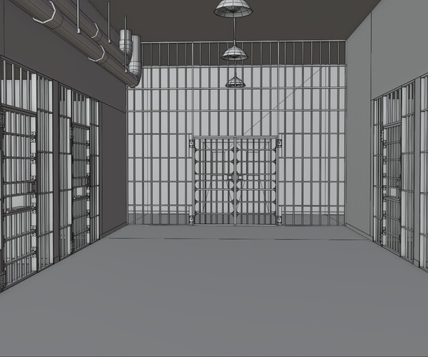 ArtStation - Prison Cells - Penitentiary | Game Assets