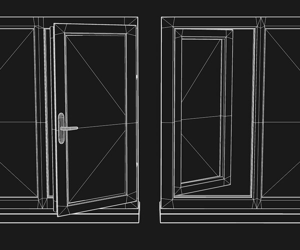 ArtStation - Window Model | Game Assets