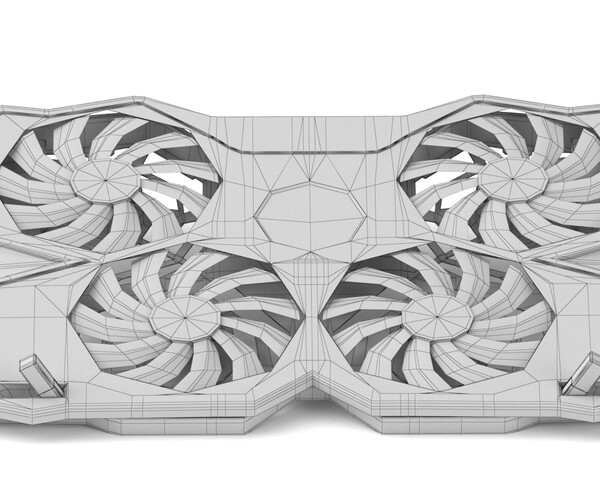 ArtStation - Cooling Pad for Laptops with Four Fans 3d Model | Game Assets