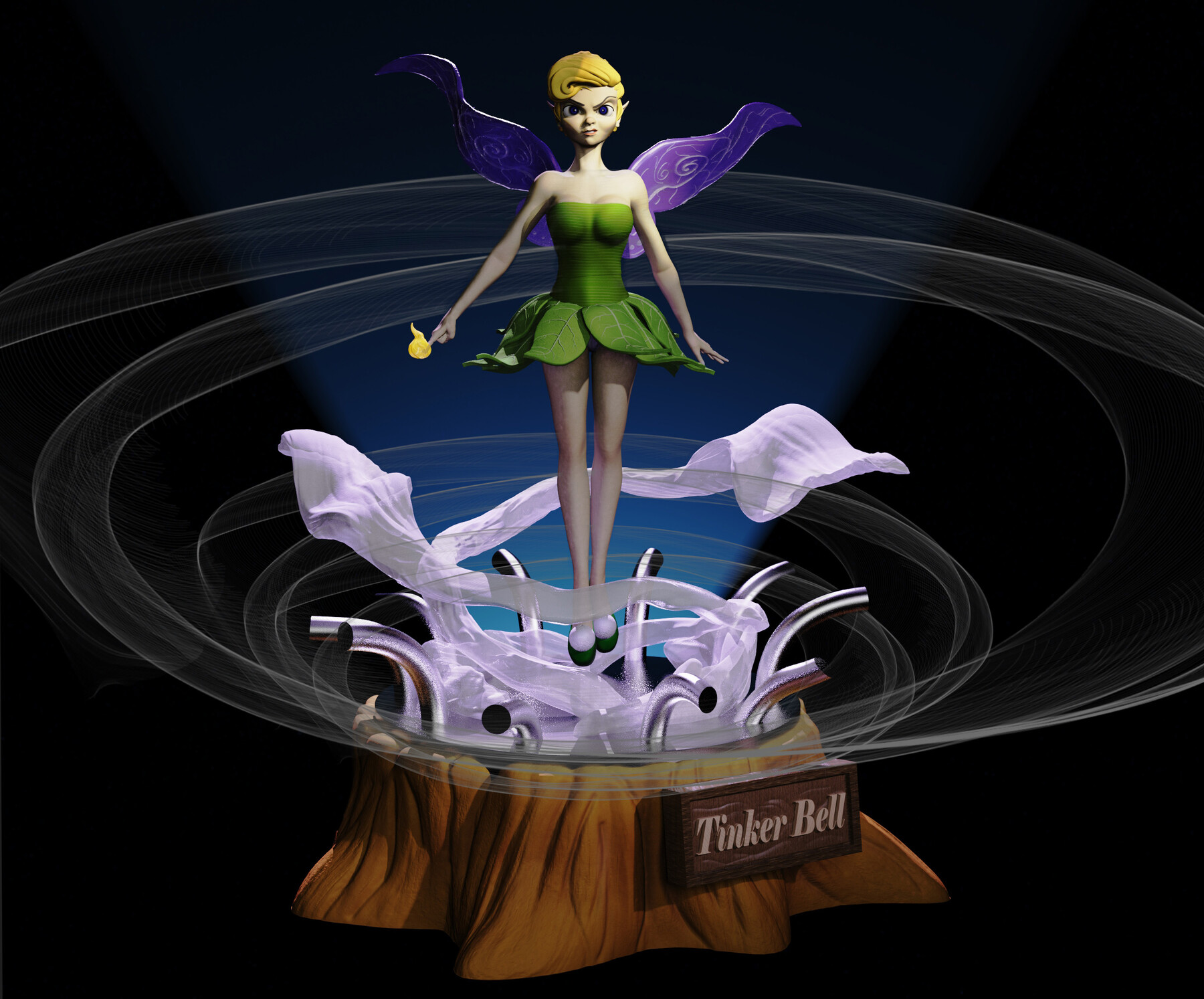 ArtStation - Tinker Bell 3D print Model | Game Assets