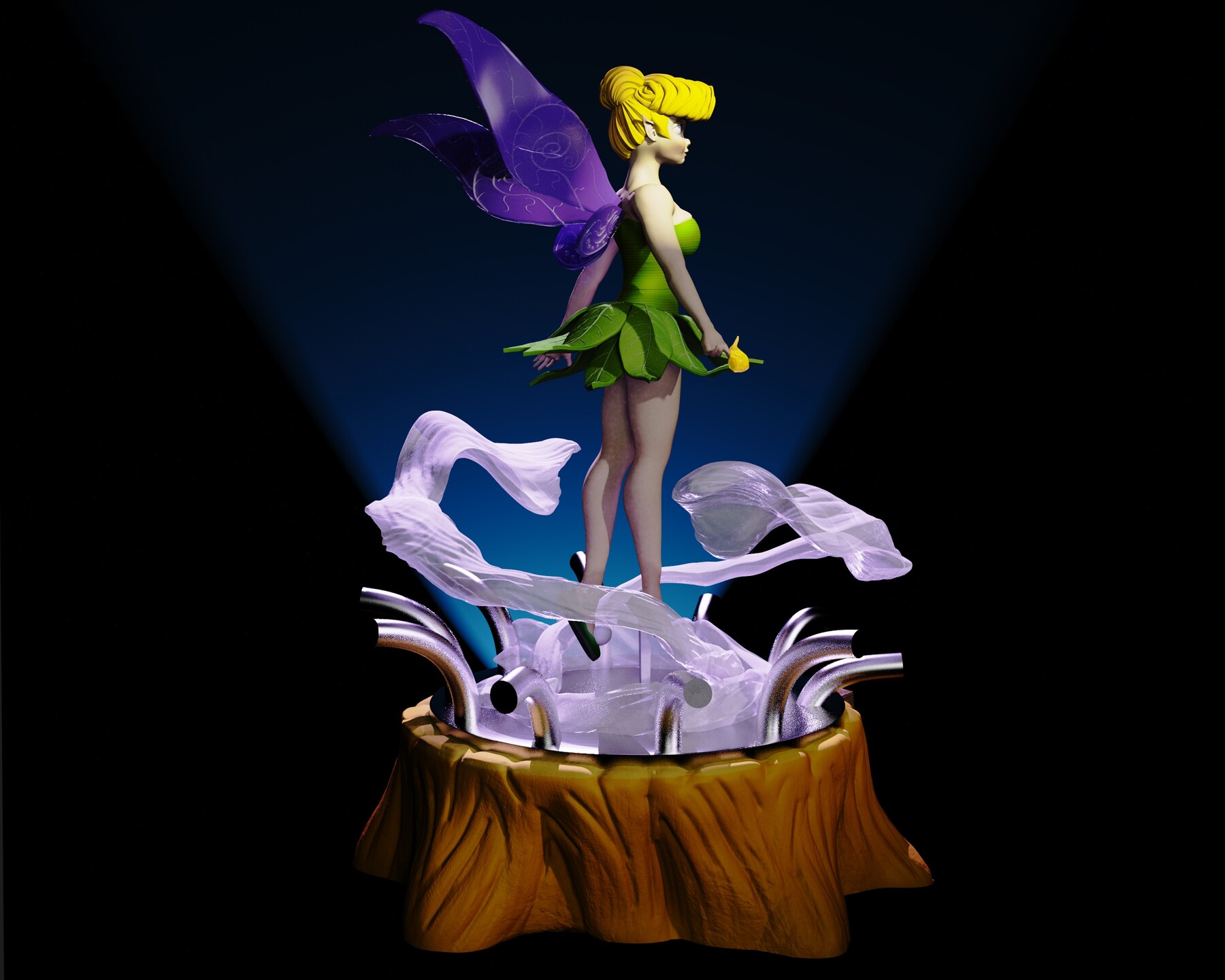 ArtStation - Tinker Bell 3D print Model | Game Assets