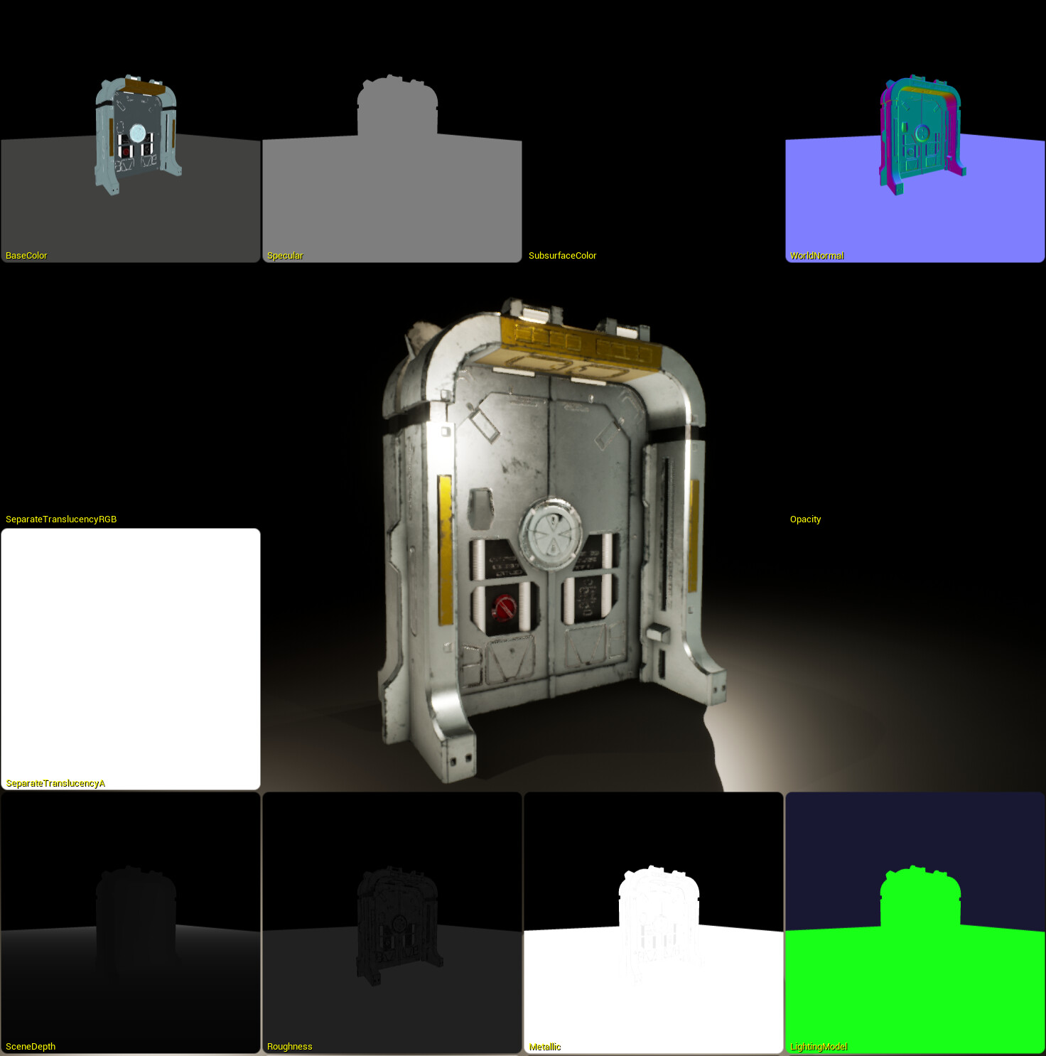 ArtStation - SciFi_SpaceShip_Door_GameReady | Game Assets