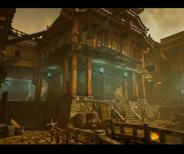 ArtStation - Asian Canal Environment ( Modular ) / Unreal Engine 4 ...