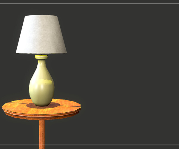 ArtStation - Table Lamp | Game Assets