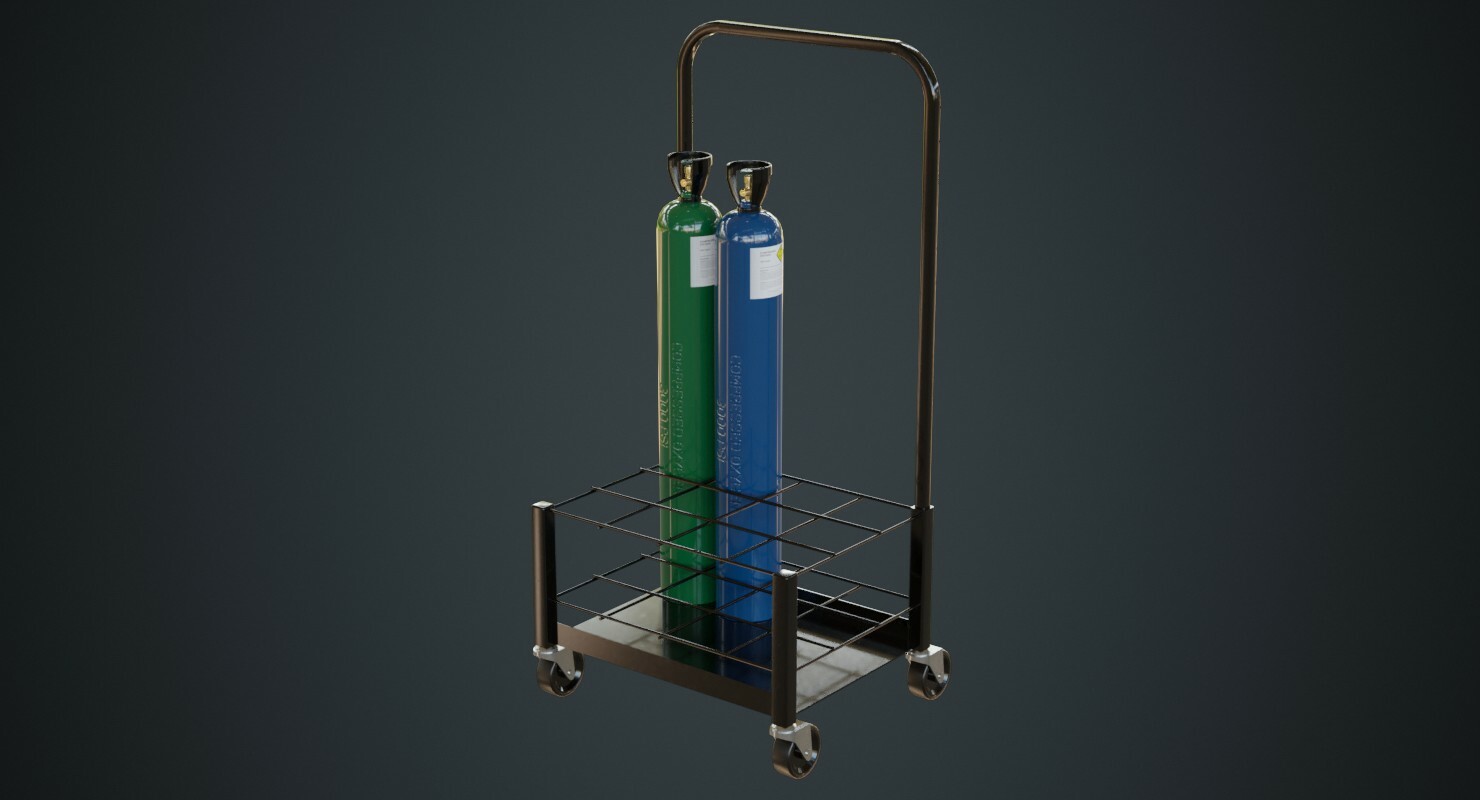 ArtStation - Gas Cylinder 3A | Game Assets