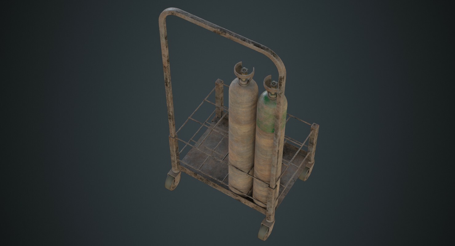 ArtStation - Gas Cylinder 3D | Game Assets