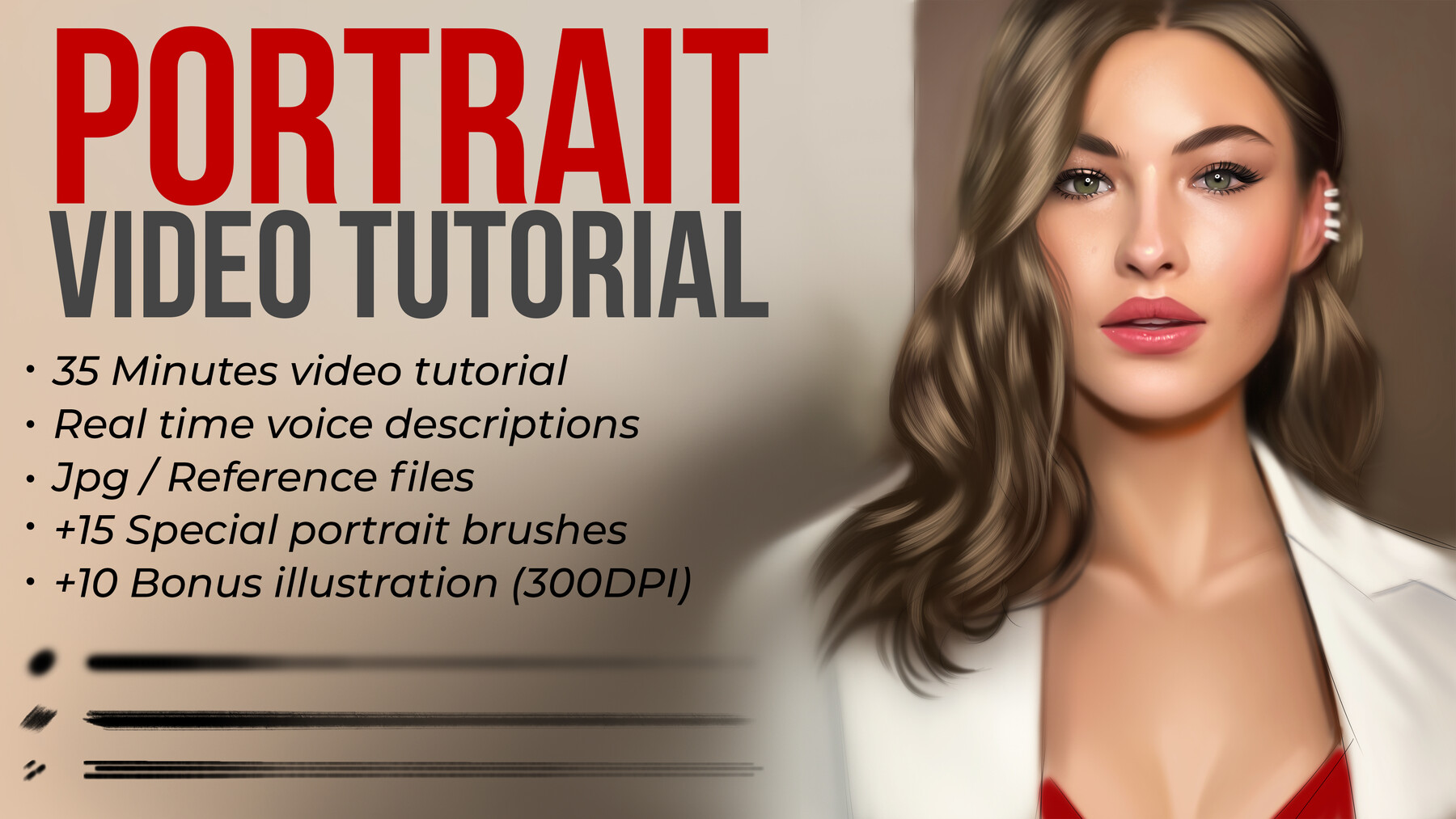 ArtStation - Portrait Painting in Photoshop Video Tutorial | Tutorials