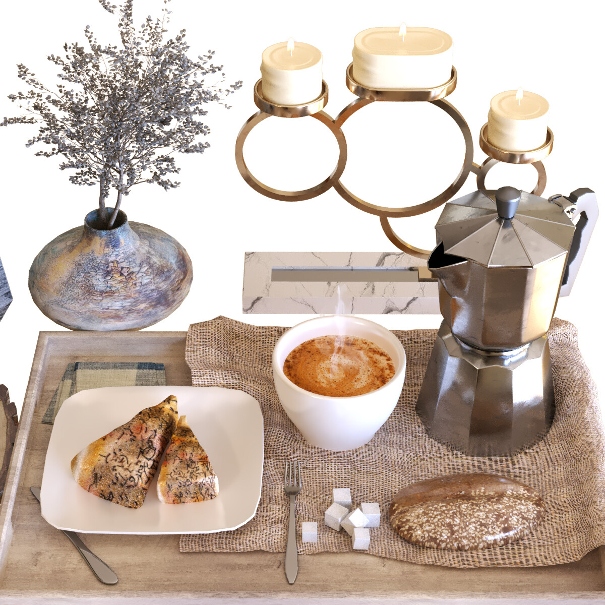 ArtStation - breakfast table 004 | Resources