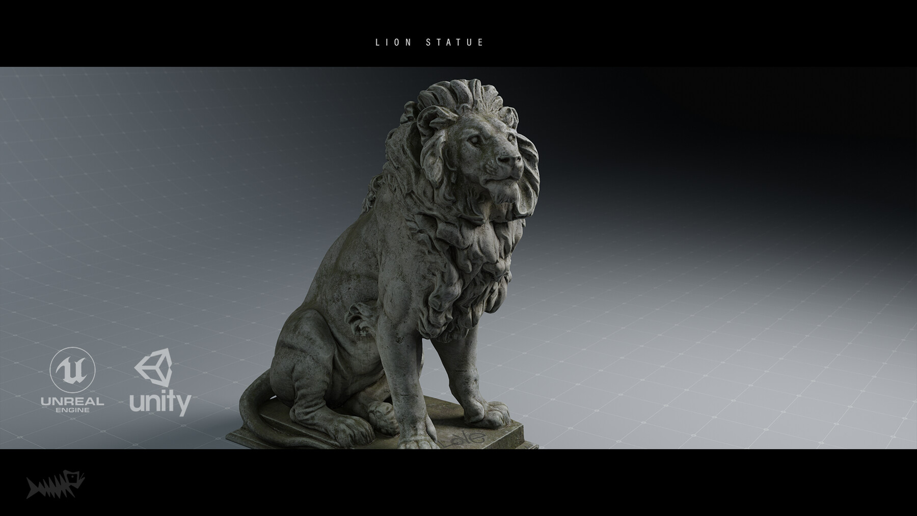 ArtStation - Lion Statue PBR 4K | Game Assets