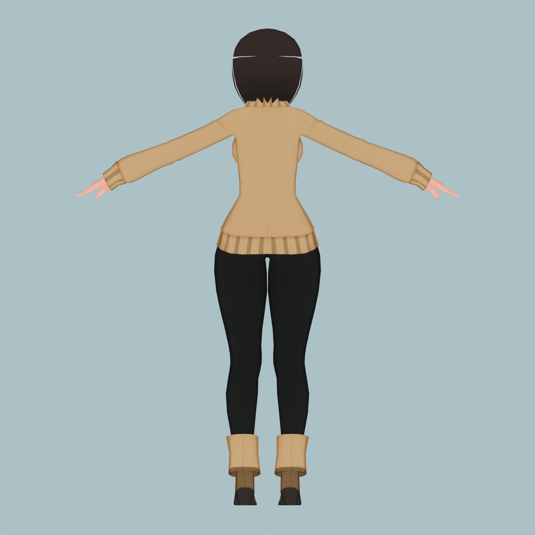 ArtStation - Polly - Low Poly Anime Character | Game Assets