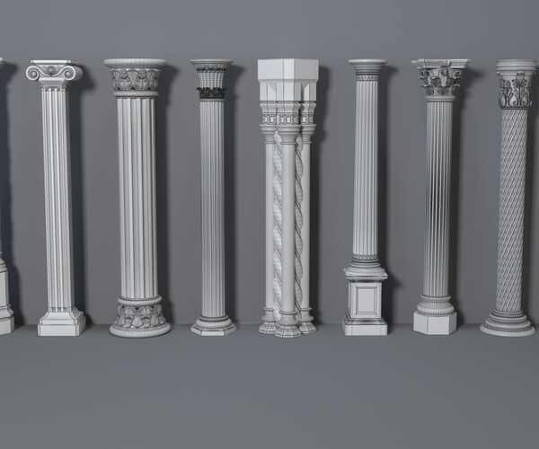 ArtStation - Columns Collection -1 - 10 pieces | Resources