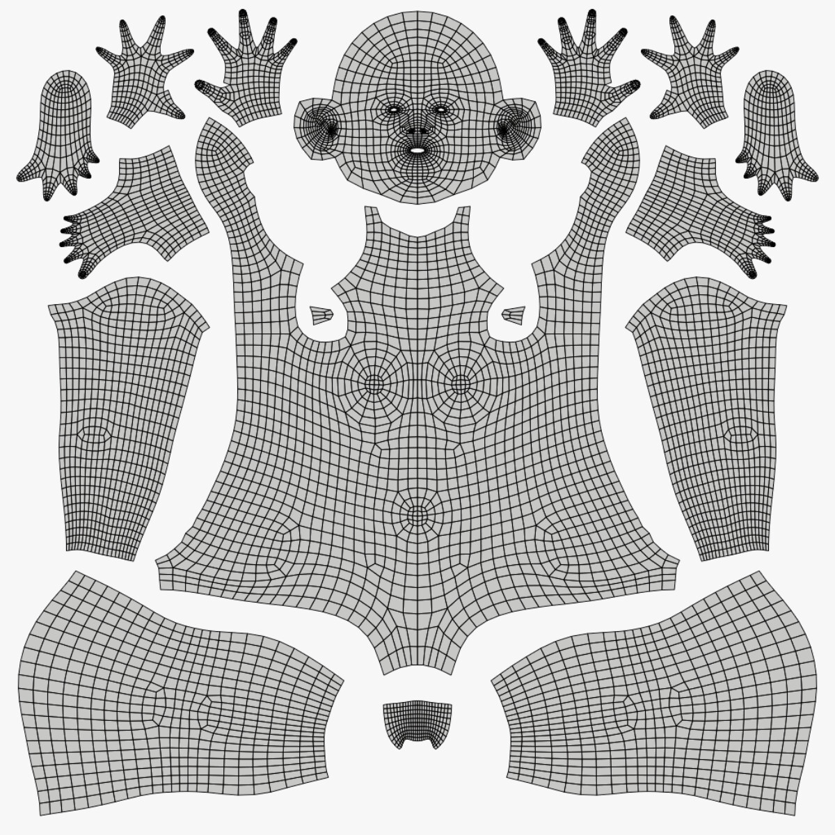 ArtStation - Realistic Female base mesh | Resources