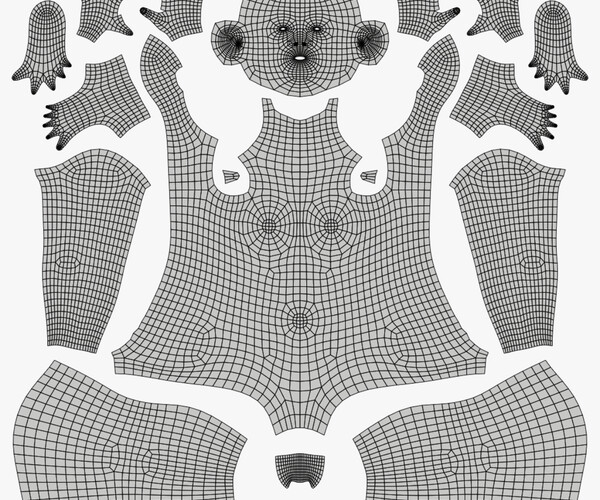 ArtStation - Realistic Female base mesh | Resources