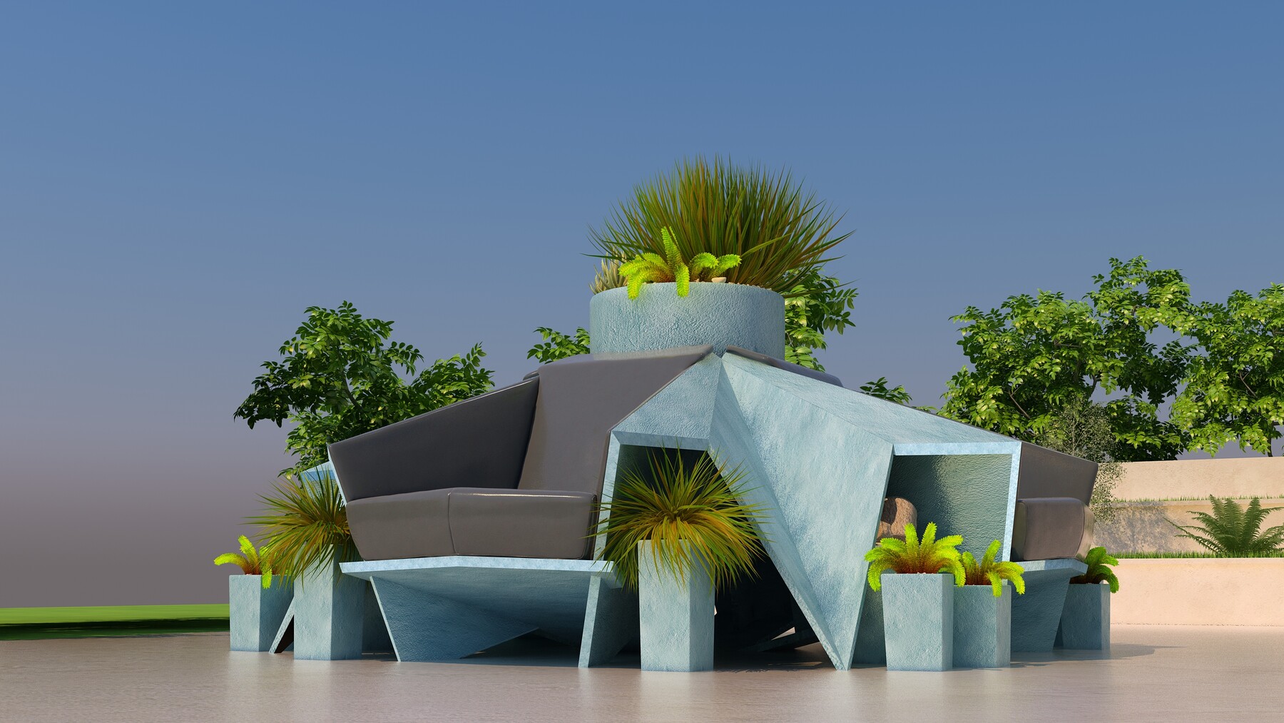 ArtStation - Folded Seating - Origami | Resources