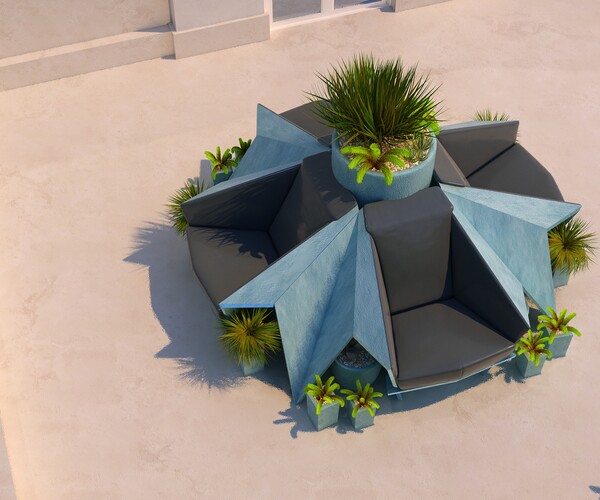 ArtStation - Folded Seating - Origami | Resources