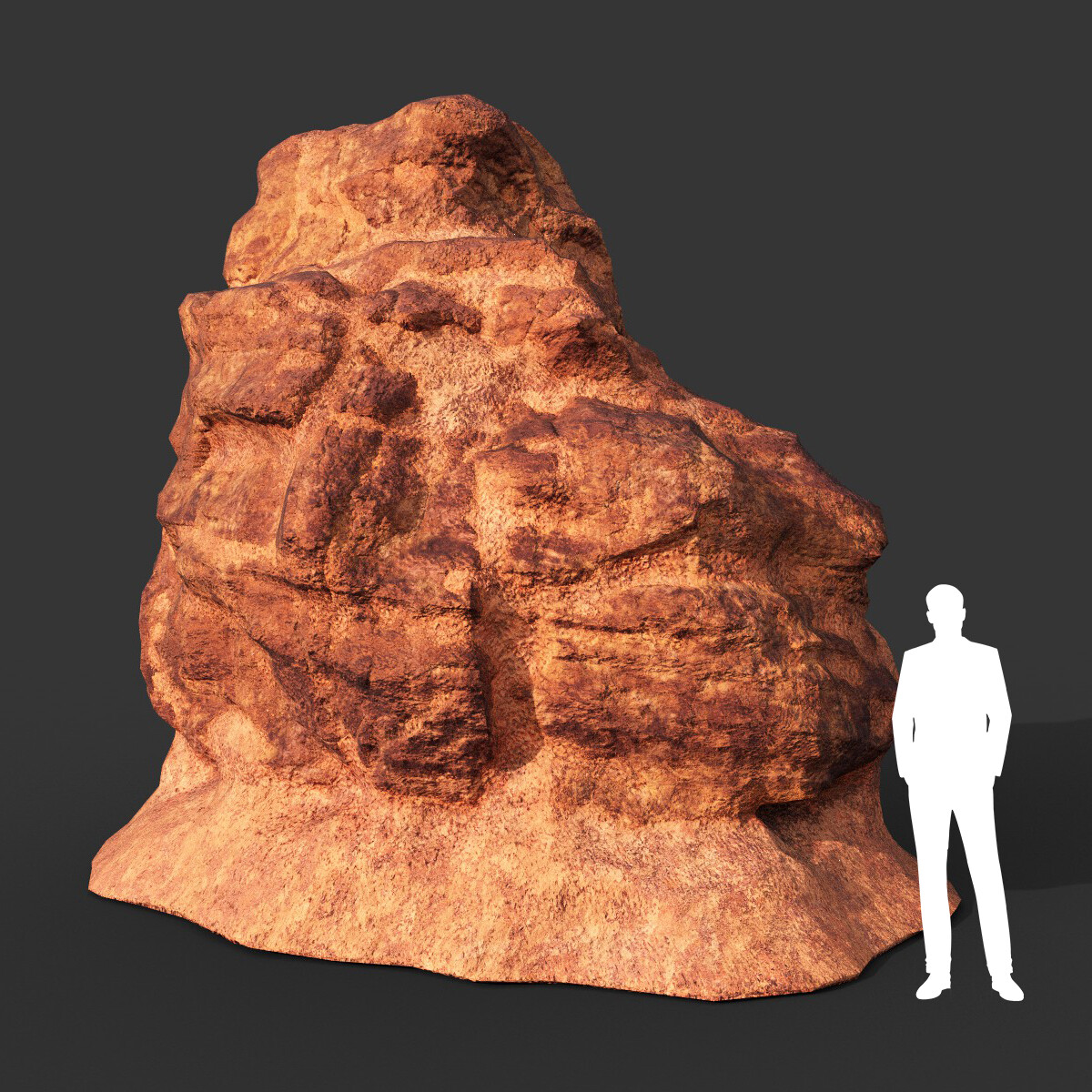 ArtStation - Low poly Sandstone Rock Formation - 210127 | Game Assets