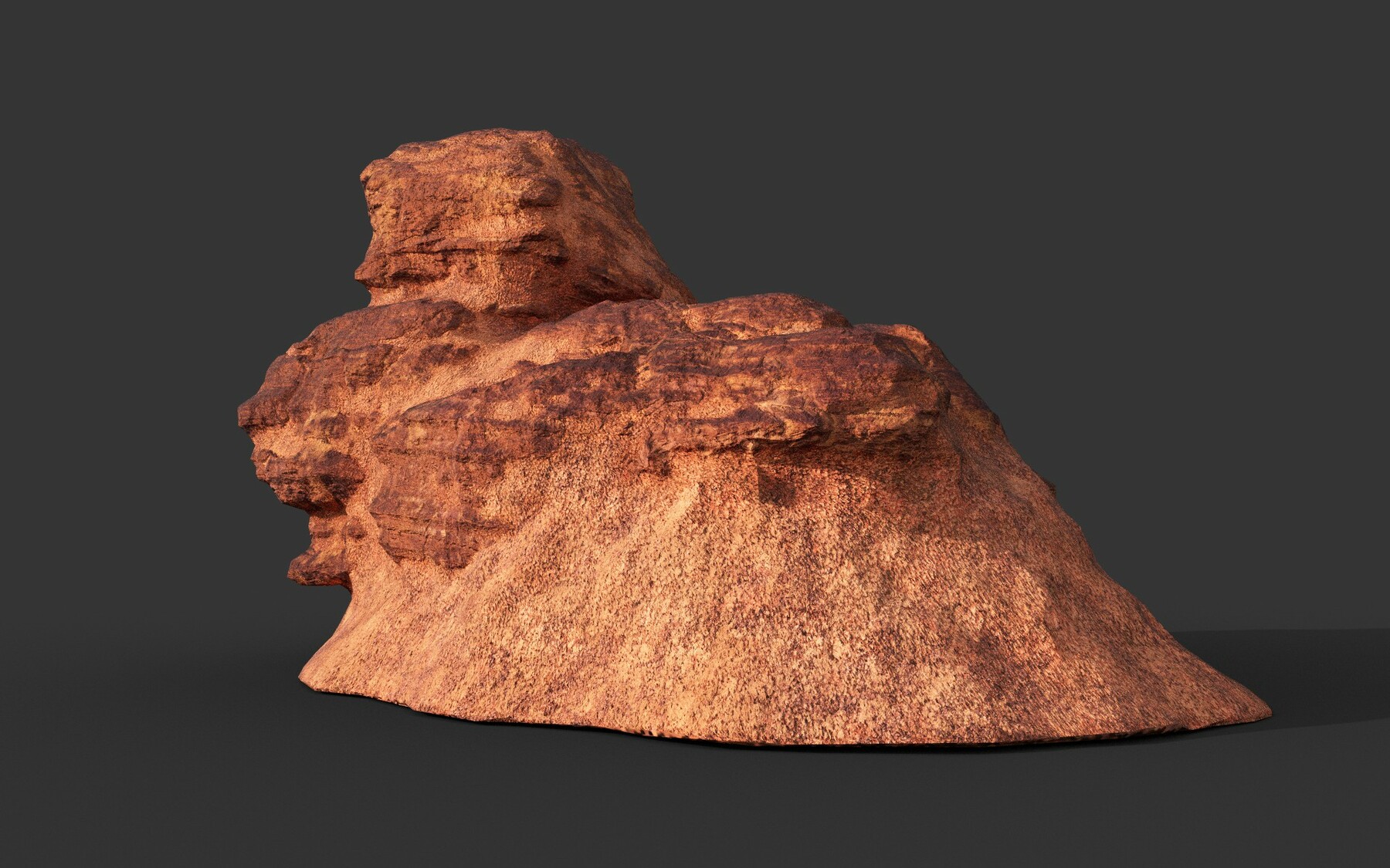 ArtStation - Low poly Sandstone Rock Formation - 210127 | Game Assets