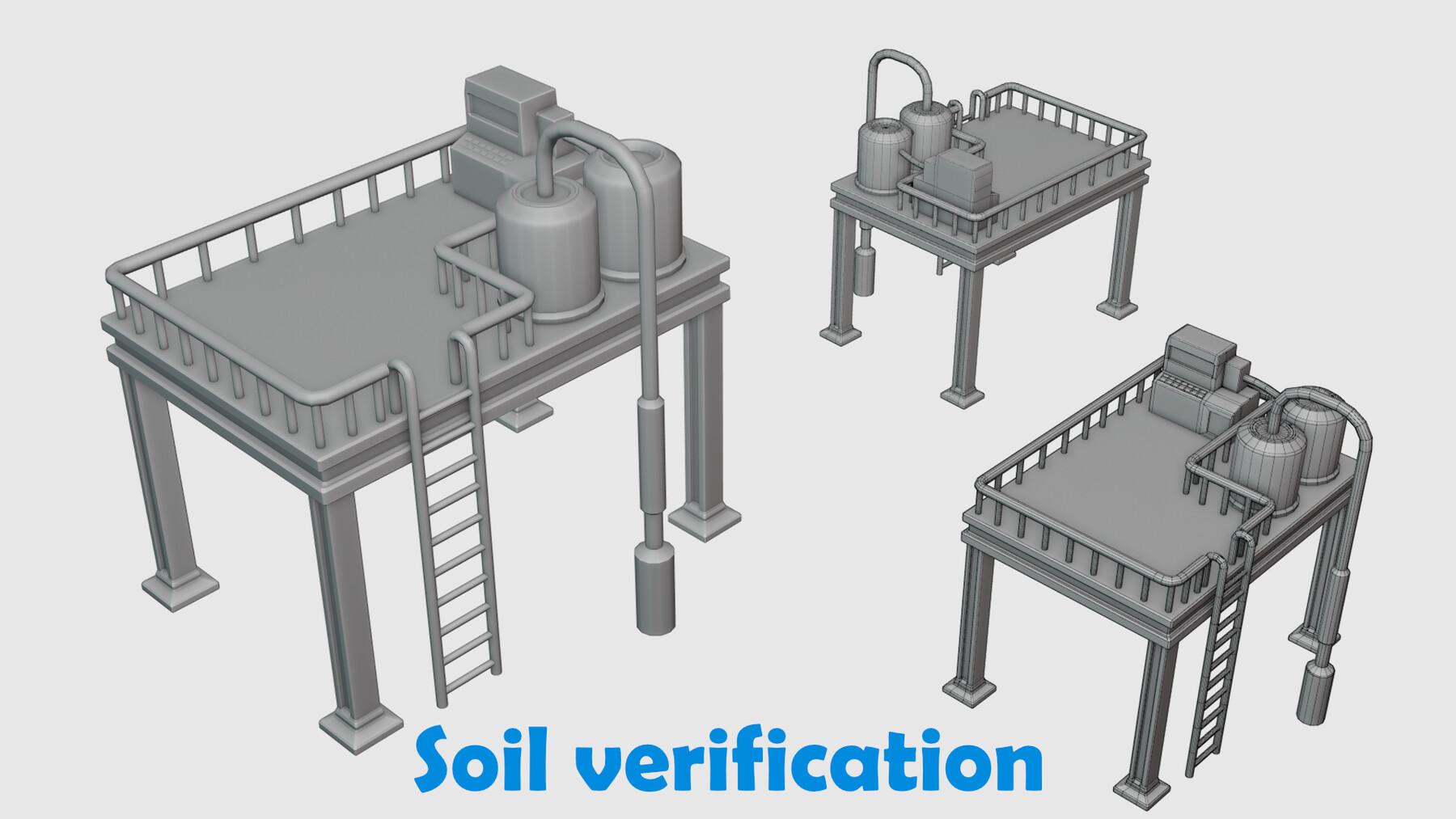 ArtStation - Factories low-poly 7 pack | Game Assets