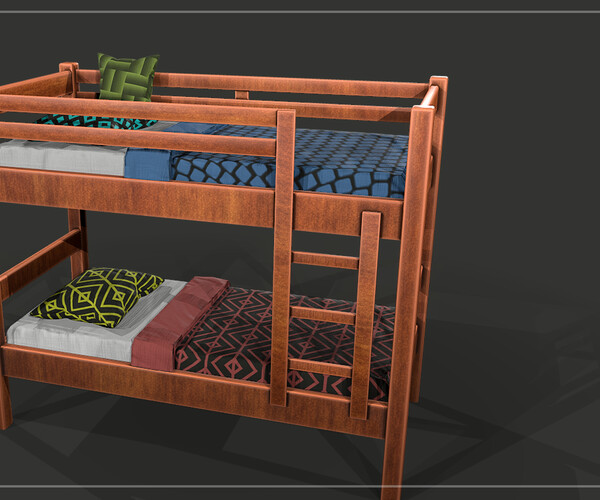 ArtStation - Single bed | Game Assets