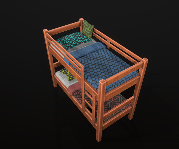 ArtStation - Single bed | Game Assets