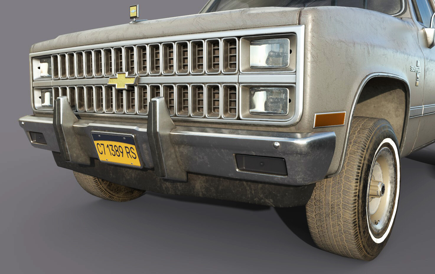 ArtStation - Chevrolet C10 1982 Grey | Game Assets