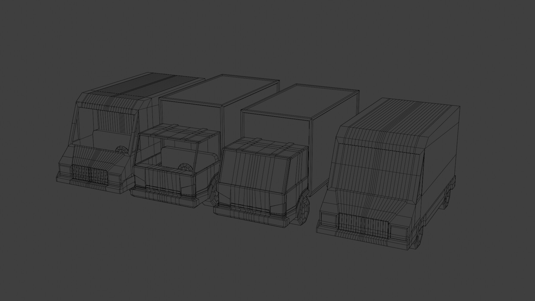 ArtStation - Low Poly Trucks | Game Assets