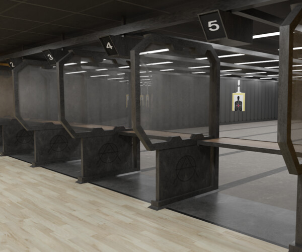 ArtStation - Shooting range Low poly | Game Assets