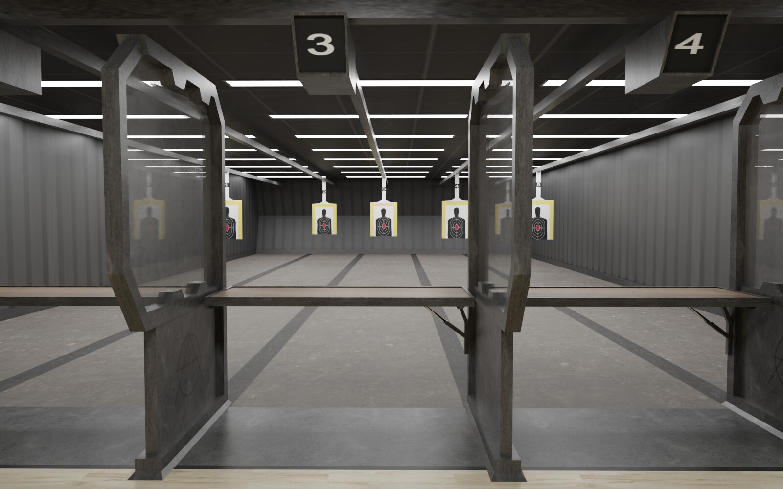 ArtStation - Shooting range Low poly | Game Assets