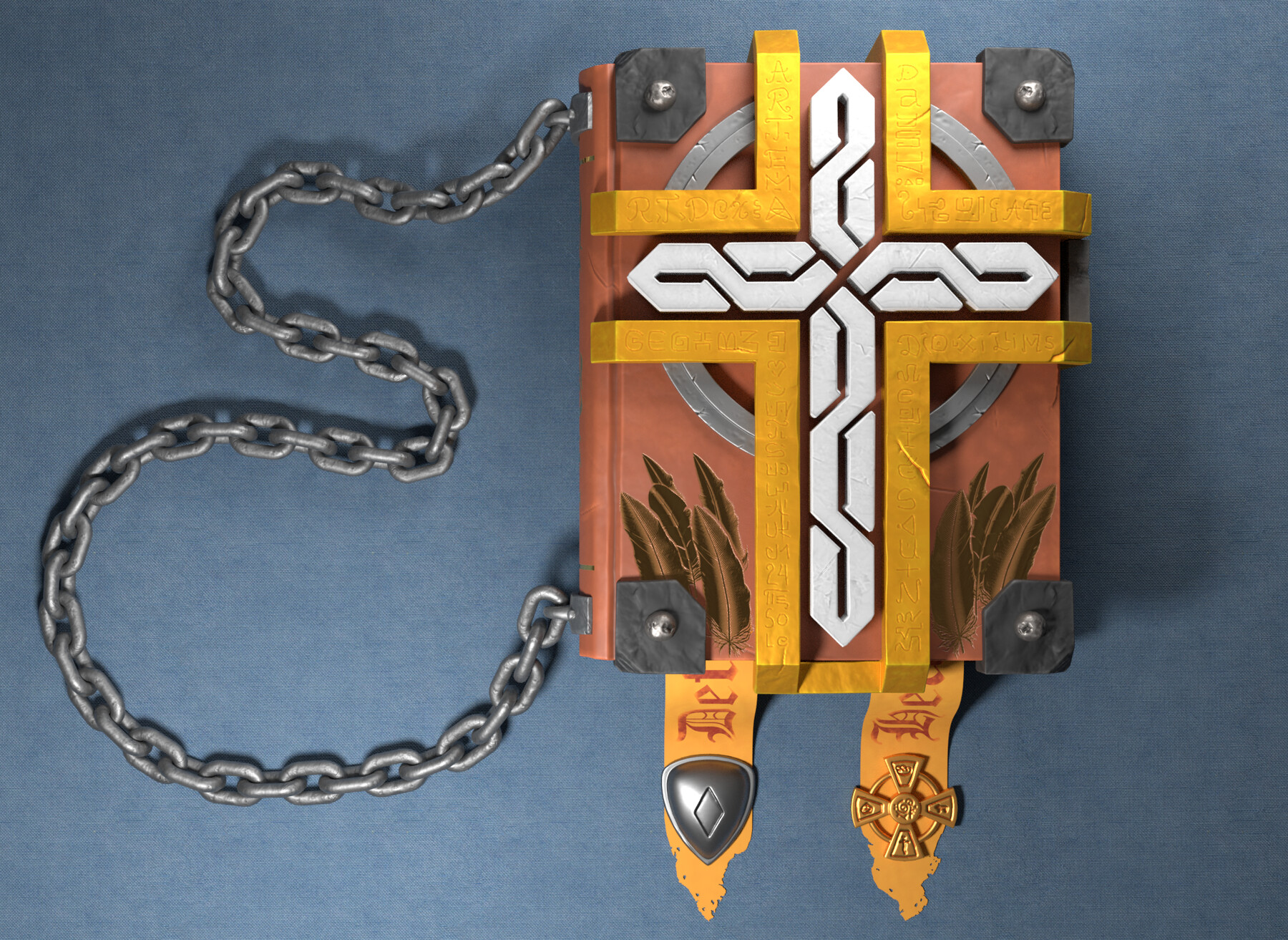 ArtStation - Stylized Spell Book Holy Bible Magic Ancient Game Ready ...