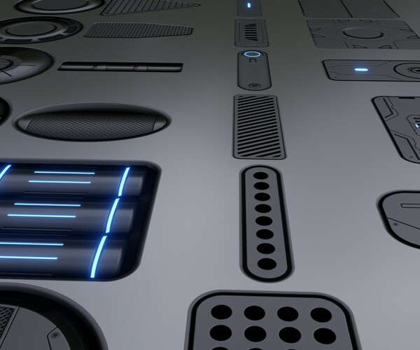 ArtStation - 50 Sci Fi Decal Pack (Decal Machine 2.1 Ready) | Resources